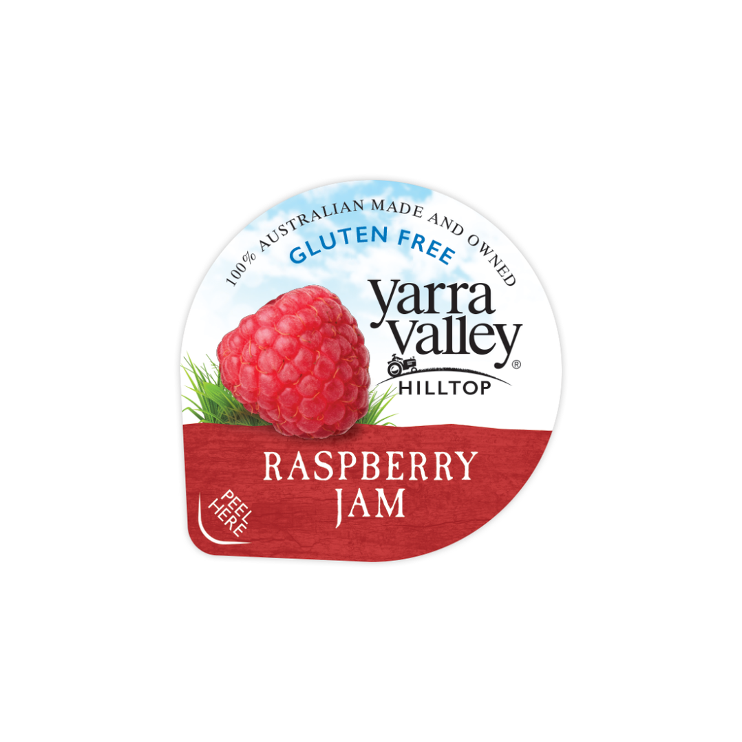 Yarra Valley Hilltop Raspberry Jam Portions 16g — The Cleaners Room