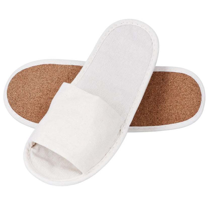 Hotel Slippers With Cork Sole — The Cleaners Room