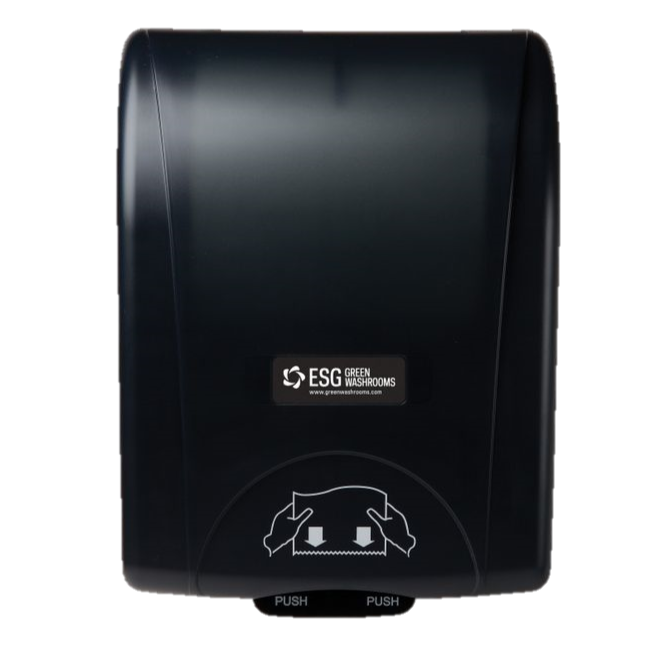ESG Controlled-Use Roll Towel Dispenser Black — The Cleaners Room
