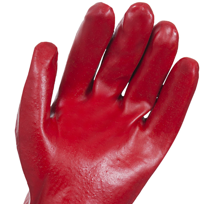 PVC Dipped Gloves Red 45cm — The Cleaners Room